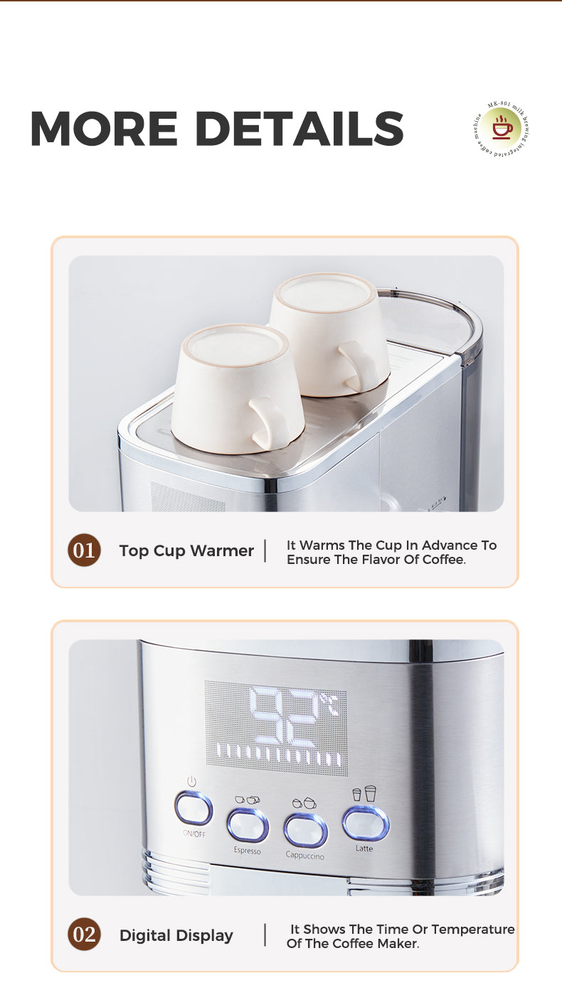 Cafelffe Automatic Espresso Coffee Machine With Grinder MK-608 ...